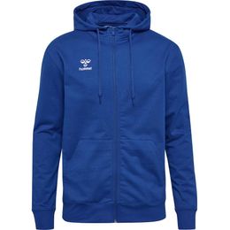 Hummel Athletic Zip-Up Hoodie male Blue size XL