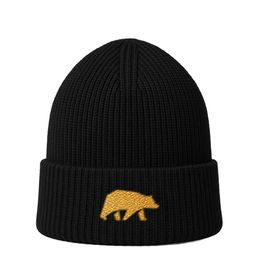 Forsberg Beanie 'Strickm&uuml;tze mit FORSBERG Sticklogo' male Black size Onesize