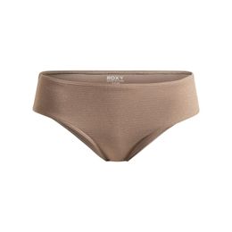Bikini-Hose Roxy "Lasca", Damen, Gr. L, US-Gr&ouml;&szlig;en, grau (deep taupe), Obermaterial: 78% Nylon, 9% Nylon, 7, 00% Metall, 6, 00% Elasthan;, Badehosen Bikini-Hose