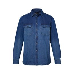 JP1880 Button Up Shirt male Blue size 3XL