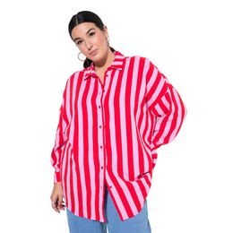 Studio Untold Bluse Damen Gr&ouml;&szlig;e XXXL/4XL rosa / feuerrot