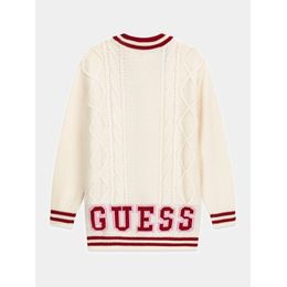 Guess Strickjacke M&auml;dchen Gr&ouml;&szlig;e 128 creme / rot