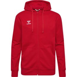 Hummel Athletic Zip-Up Hoodie 'GO 2.0' male Red size M