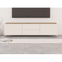TV-Board OTTO HOME "Sky45", beige (cashmere farbe), B:206cm H:56cm T:47cm, MDF, Spanplatte, Sideboards, TV-Board, Lackiert mit wasserbasiertem UV-Lack