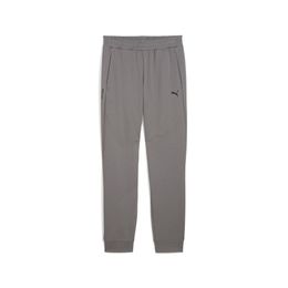 Trainingshose Puma "TECH PANTS DK CL", Herren, Gr. M, N-Gr, cast iron, Obermaterial: 82% Baumwolle, 18% Polyester, unifarben, regular fit normal, Hosen Trainingshose, mit Eingrifftaschen, aus Shellmaterial