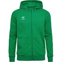 Hummel Athletic Zip-Up Hoodie 'GO 2.0' male Green size S