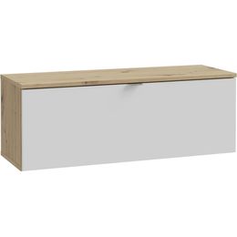 Lowboard FORTE "LibertadTV-Board, TV-Schrank", braun (artisan eiche, wei&szlig;), B:99,5cm H:37,5cm T:34,8cm, Holzwerkstoff, Sideboards, Lowboard, TV Board, erweiterbar, Wandmontage, Metallgriff