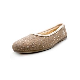 THIES Ballerina 'THIES 1856 Eco Snow Ballerina' Damen Gr&ouml;&szlig;e 41 beige