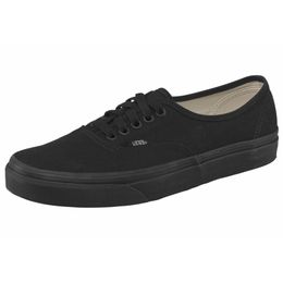Sneaker Vans "UA Authentic", Herren, Gr. 36, schwarz (schwarz, schwarz), Textil, Schuhe Sneaker, aus textilem Canvas-Material