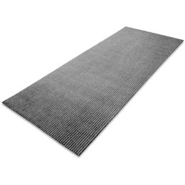 Teppich Wecon Home "Buhai", grau, B:80cm H:3mm L:900cm, Polyester, Teppiche, Teppich, ultraflacher Schmutzfangl&auml;ufer, rutschfest, waschbar, wetterfest