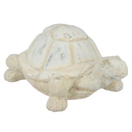 Dekofigur I.GE.A. "Schildkr&ouml;te aus Keramik", beige (creme), B:17cm H:12cm, Keramik, Dekofiguren, Deko Garten Figur Antik-Look Panzertier Gartendeko Tierfigur Statue
