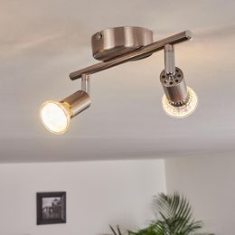 hofstein Oula Deckenleuchte LED Nickel-Matt, 2-flammig