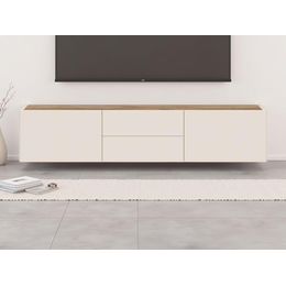 TV-Board OTTO HOME "Sky45", beige (cashmere farbe), B:176cm H:37cm T:47cm, MDF, Spanplatte, Sideboards, TV-Board, Lackiert mit wasserbasiertem UV-Lack