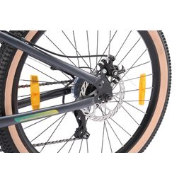 Jugendfahrrad Bikestar Gr. 33, schwarz, Fahrr&auml;der, Kinder, 33cm, 24 Zoll (60,96cm)