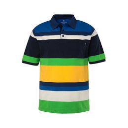 Boston Park Poloshirt Herren Gr&ouml;&szlig;e L dunkelblau / gelb / hellgr&uuml;n / wei&szlig;