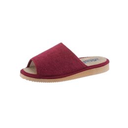 Pantoffel CLASSIC, Damen, Gr. 37, rot (bordeaux), Textil, Schuhe Pantoffel