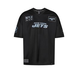 Recovered T-Shirt 'NFL Jets NYJ 60 Oversized' Damen Gr&ouml;&szlig;e XL schwarz