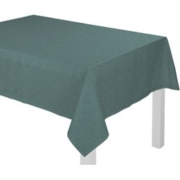 Tischdecke WIRTH "TORBOLE" Gr. 2, blau (petrol), B:120cm L:120cm, Baumwolle, Polyester, Tischdecken, Tischdecke