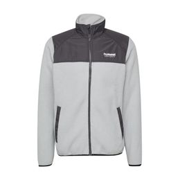 Hummel Fleecejacke 'Charley' Herren Gr&ouml;&szlig;e M grau / dunkelgrau / wei&szlig;