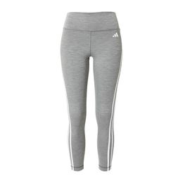 adidas Performance Sporthose 'Train Essentials' Damen Gr&ouml;&szlig;e XL/XXL graumeliert / wei&szlig;