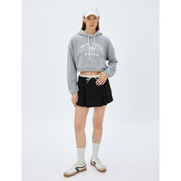 KOTON Sweatshirt Damen Gr&ouml;&szlig;e XXS grau / wei&szlig;