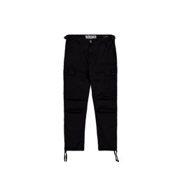 Cargohose Alpha Industries "Squad Pant", Herren, Gr. 29, Normalgr&ouml;&szlig;en, schwarz, Obermaterial: 98% Baumwolle, 2% Elastan; Futter: 100% Baumwolle, Hosen Cargohose