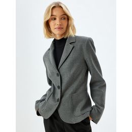 KOTON Blazer Damen Gr&ouml;&szlig;e 50 grau