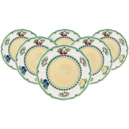 Villeroy & Boch Fr&uuml;hst&uuml;cksteller VILLEROY & BOCH "Fr&uuml;hst&uuml;cksteller French Garden Fleurence &oslash; 20,7 cm 6er Set bunt", bunt, L:20,7cm, Speiseteller, Fr&uuml;hst&uuml;cksteller