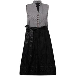 Ulla Popken Kleid Damen Gr&ouml;&szlig;e 44 grau / schwarz / wei&szlig; Winterkleid