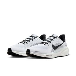 Laufschuh Nike "AIR ZOOM PEGASUS 41", Herren, Gr. 47,5, wei&szlig;, schwarz, pure platinum, summit wei&szlig;, Textil, Schuhe Laufschuh