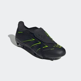 Fu&szlig;ballschuh adidas Performance "PREDATOR LEAGUE FOLD-OVER TONGUE FIRM/MULTI-GROUND", Damen, Gr. 42,5, schwarz (core schwarz, carbon, lucid lemon), Synthetik, Schuhe Fu&szlig;ballschuh, geeignet f&uuml;r Rasen- und Kunstrasenpl&auml;tze