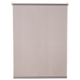 Seitenzugrollo K-home "Klemmfix-Rollo" Gr. 1, grau (silbergrau), B:40cm H:150cm, Polyester, Rollos, Seitenzugrollo, 1 St&uuml;ck