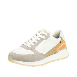 Rieker Sport Sneaker Damen Gr&ouml;&szlig;e 41 beige / grau / orange / wei&szlig;