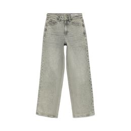 V&eacute;ro Moda High-waist-Jeans VERO MODA "VMTESSA HR WIDE JEANS RA207 GA NOOS", Damen, Gr. 26, L&auml;nge 30, light grau denim, Denim/Jeans, Obermaterial: 99% Baumwolle, 1% Elasthan, unifarben, oversize normal, Jeans High-waist-Jeans