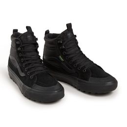 Sneaker Vans "MTE SK8-Hi Waterproof Insulated", Herren, Gr. 40, schwarz (schwarz, schwarz), Leder, Synthetik, Textil, Schuhe Sneaker, wasserdichter, gef&uuml;tterter Sneakerboot