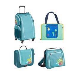 Haba Set ' Schranktrolley 4 Rollen, Trolleytasche, Kreativtasche und Kulturbeutel ' girl Blue size One Size