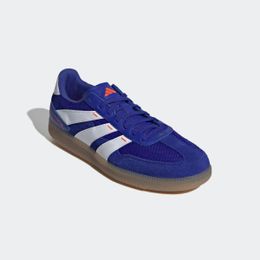Fu&szlig;ballschuh adidas Performance "PREDATOR FREESTYLE IN", Gr. 44, blau (lucid blau, cloud wei&szlig;, solar rot), Leder, Synthetik, Textil, Schuhe Fu&szlig;ballschuh, f&uuml;r Halle und Stra&szlig;e