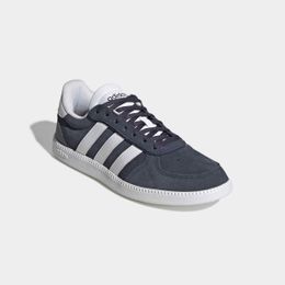 Damen Sneaker "BREAKNET SLEEK", adidas Sportswear, Gr. 41shanav, ftwwht, cschwarz, Leder, Synthetik, Schuhe