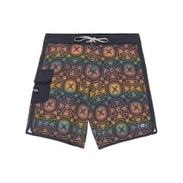 Billabong Boardshorts '73 Theme Pro 18.5' Herren Gr&ouml;&szlig;e XS gelb / anthrazit / basaltgrau / hellorange