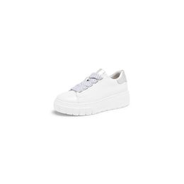 Gabor - Plateau-Sneaker mit Best fitting, weiss, Gr. 38 - Leder