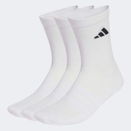 Funktionssocken adidas Performance "C ESS CRW 3P", Damen, Gr. L (43/45), wei&szlig;, wei&szlig;, schwarz, Obermaterial: 56% Baumwolle, 40% Polyester, 3% Elasthan, 1% Polyamid, Socken