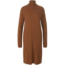 include - Strickkleid aus Schurwolle und Kaschmir, braun, Gr. 42 / M - Schurwolle