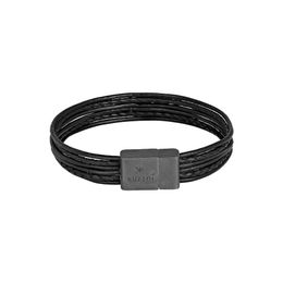 Kuzzoi Armband Basic Armband Herren Gr&ouml;&szlig;e 23 schwarz
