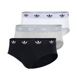 Slip adidas originals "Comfort Flex Cotton", Herren, Gr. L, 917, sonstige, Obermaterial: 95% Baumwolle, 5% Elasthan, bedruckt, unifarben, eng, Unterhosen Slip, breiter Logo-Bund, elastisch, sportlicher Touch, Baumwollmix