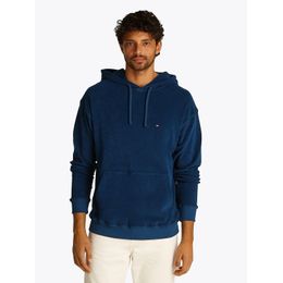 Kapuzensweatshirt Tommy Hilfiger "TERRY TOWELLING HOODIE", Herren, Gr. L, blau (night sky), Sweatware, Obermaterial: 100% Baumwolle, Rippb&uuml;ndchen, Sweatshirts Kapuzensweatshirt