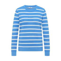Cecil Pullover Damen Gr&ouml;&szlig;e M hellblau / wei&szlig;