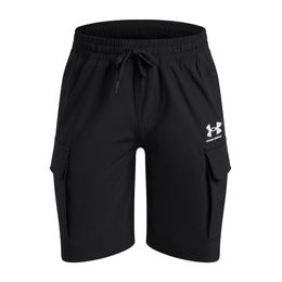 Under Armour Sportshorts 'Vibe' Jungen Gr&ouml;&szlig;e 140/152 schwarz / wei&szlig;