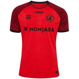 Hummel Trikot 'FC Fredericia 25/26' Herren Gr&ouml;&szlig;e L burgunder / feuerrot / schwarz