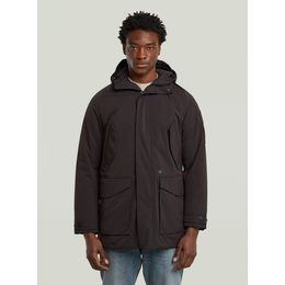 G-Star Raw Parka G-STAR "Multipocket Padded Parka", Damen, Gr. L, dk schwarz, Obermaterial: 57% Polyester, 43% Polyester, Jacken Parka