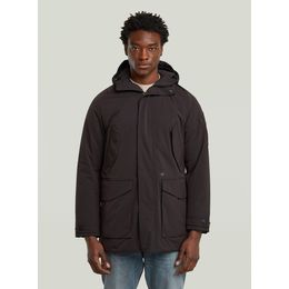 G-Star Raw Parka G-STAR "Multipocket Padded Parka", Damen, Gr. XS, dk schwarz, Obermaterial: 57% Polyester, 43% Polyester, Jacken Parka
